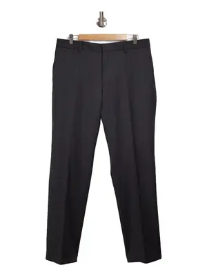 BOSS Genius Slim-Fit Wool Dress Pants Grey