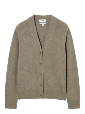 Cos Cashmere Cardigan Beige