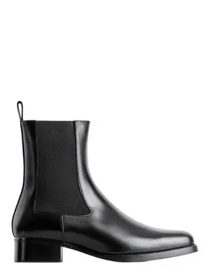 Cos Leather Chelsea Boots - Black