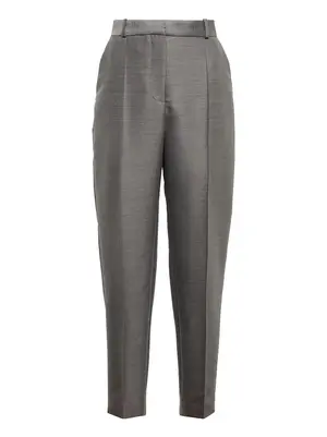 TOTEME Mid-rise Straight Leg Pants - Grey