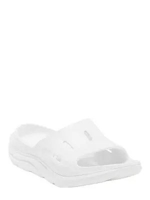 HOKA Gender Inclusive Ora Recovery Slide Sandal - Dnuwhite/white