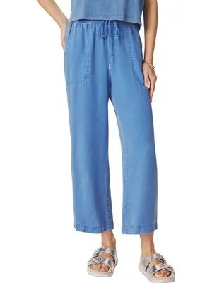 Splendid Angie Crop Wide Leg Pants - Perfect Blue