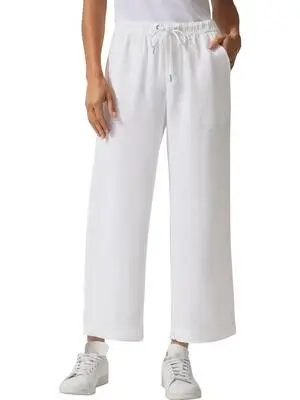 Splendid Angie Crop Wide Leg Pants - White