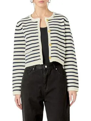 ENGLISH FACTORY English Factory Stripe Cardigan