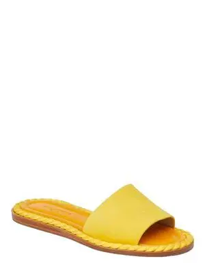 Lafayette 148 New York Lafayette 148 New York Suede Slide Sandal Golden Yellow