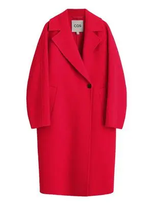 Cos Oversized Double-breasted Wool Coat - Red