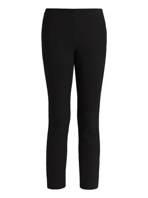 Vince Bobbi Stitch-front Seamed Mid-rise Leggings - Black