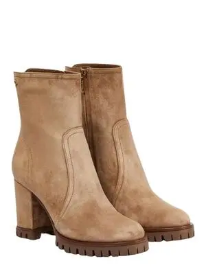 GIANVITO ROSSI Timber Suede Ankle Boots - Brown