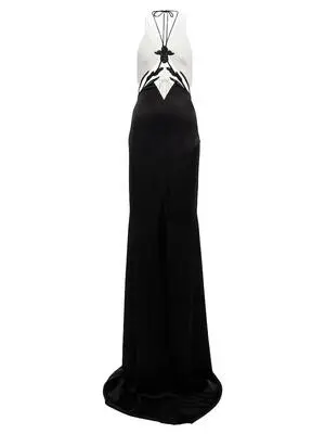 David Koma Embellished Gown - Black