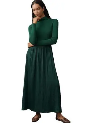 Anthropologie By Anthropologie Thea Maxi Dress Green/teal