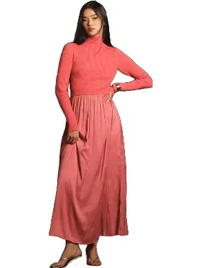 Anthropologie By Anthropologie Thea Maxi Dress Pink
