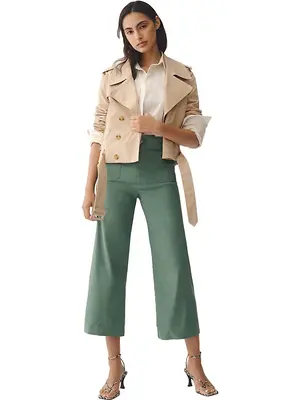 Maeve Maeve Colette High-Rise Wide-Leg Pants Multicolor