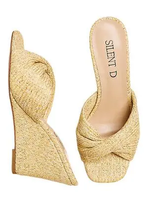 SILENT D Katia Wedges - Natural Gold Mix