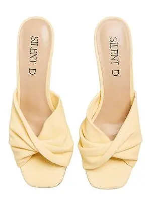 SILENT D Katia Wedges Yellow Denim