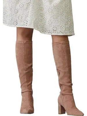 SILENT D Komass Knee-High Boots Sand