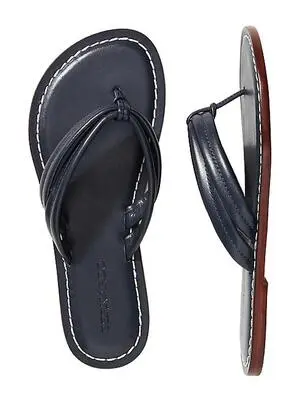 Bernardo Miami Leather Sandals Navy