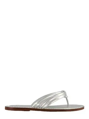 Bernardo Bernardo Miami Leather Sandals Silver