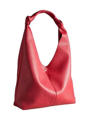 Anthropologie Love Knot Slouchy Bag Red Apple