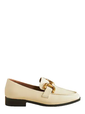 BIBI LOU Zagreb Leather Loafers White