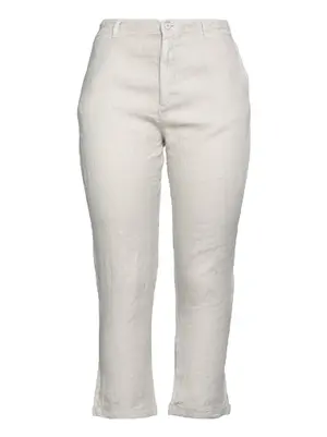 Crossley Solid Color Bootcut Pants Beige