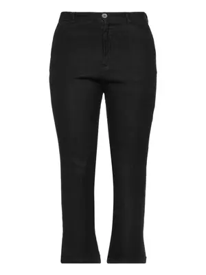 Crossley Solid Color Bootcut Pants Black