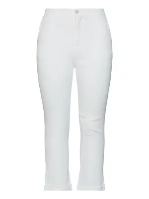 Crossley Solid Color Bootcut Pants White