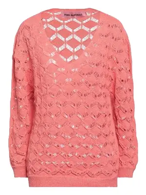 PINK MEMORIES Sweater With Open-knit Design - Red