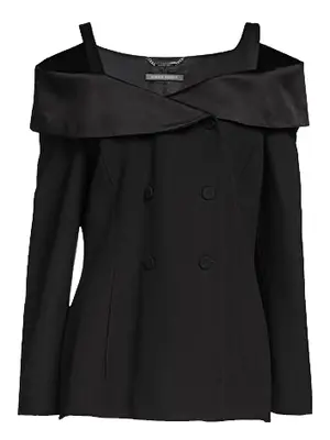 Alberta Ferretti Double-breasted Blazer - Black