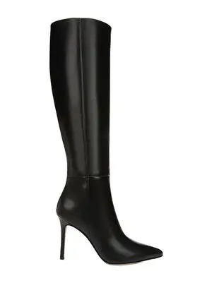 Veronica Beard Lisa 95mm Knee-high Wide-calf Leather Boots - Black