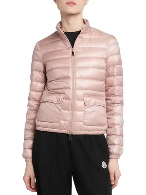 Moncler Lans Short Down Jacket Medium Pink