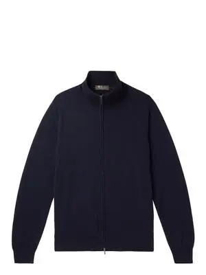 Loro Piana Baby Cashmere Zip-up Sweater - Blue
