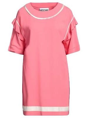Moschino Woman Mini Dress Coral Size 6 Viscose, Elastane Red