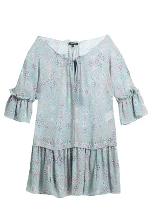 DENNY ROSE DENNY ROSE Mini Dress Sky Blue