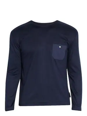 Zimmerli T-shirt With Chest Pocket Midnight