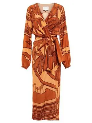 Johanna Ortiz Silk Crêpe De Chine Maxi Dress - Multicoloured