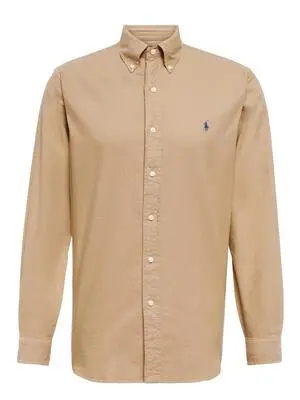 Polo Ralph Lauren Long-sleeved Cotton Shirt Beige