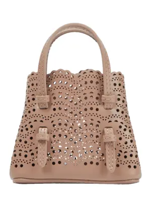ALAÏA Alaïa Le Mina Mini Leather Crossbody Bag