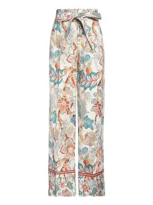 Etro Floral Print Wide Leg Pants - White
