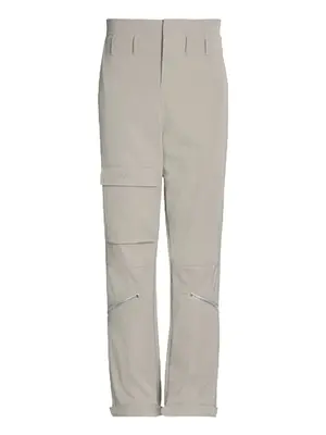 424 424 FOURTWOFOUR Straight Leg Gabardine Pants Grey