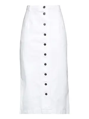Raf Simons RAF SIMONS Denim Flared Skirt White