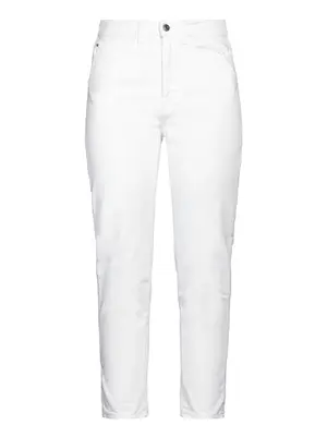 HTC LOS ANGELES Denim Tapered Leg Jeans - White