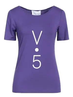VICARIO CINQUE VICARIO CINQUE Logo-Print T-Shirt Purple