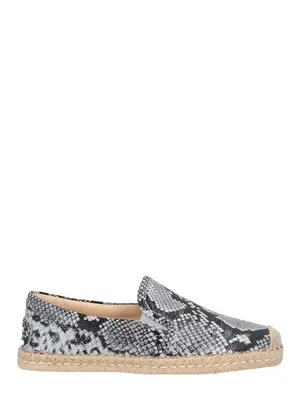 TOD'S Snakeskin Espadrilles - Black