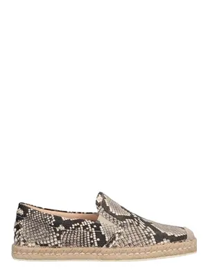 TOD'S Snakeskin Espadrilles - Brown