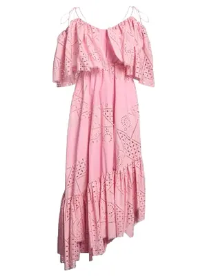 MSGM MSGM Midi Dress Cotton Pink