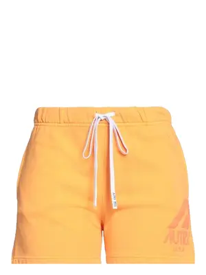 AUTRY Cotton Blend Bermuda Shorts Orange