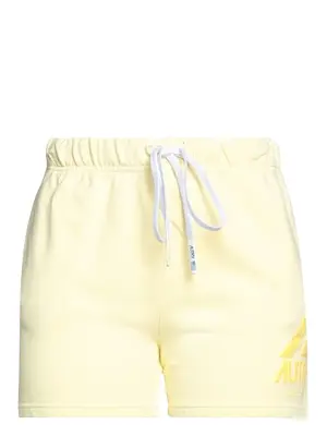 AUTRY Cotton Blend Bermuda Shorts Yellow