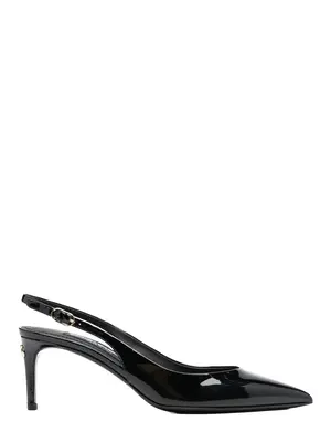 Dolce & Gabbana Point-toe Slingback Pumps - Black