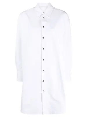 PALM ANGELS Palm Angels Button-Up Shirt Dress