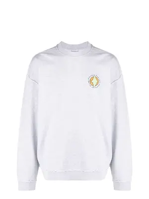 COUNTY OF MILAN Sunset Bird Logo Sweatshirt - Grey